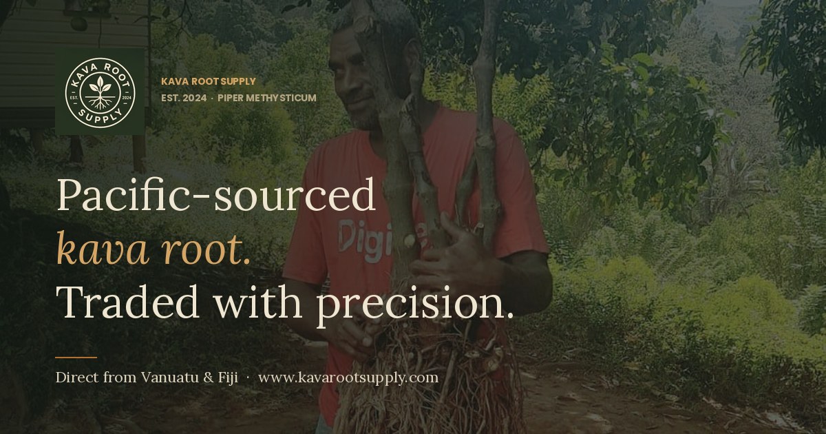 Kava Root Supply — Pacific-sourced kava for global manufacturers